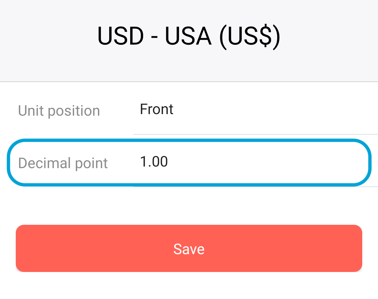 How To Add Decimal Point To Currencies Money Manager Help Center