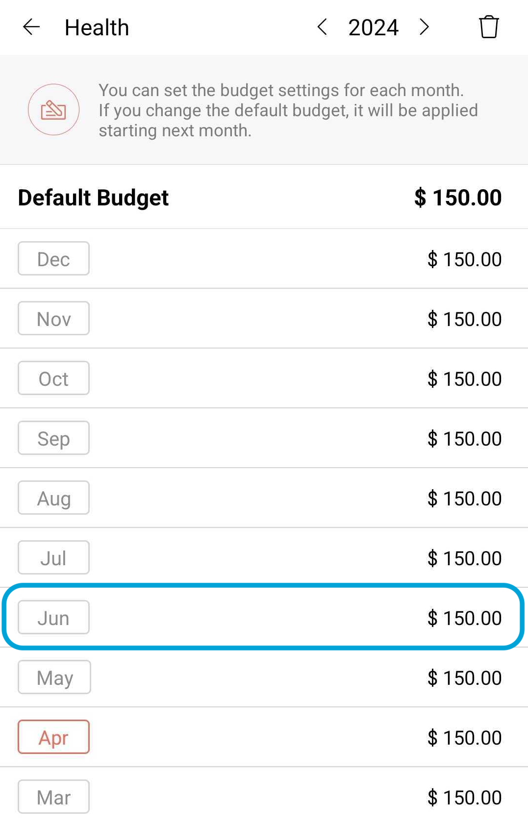 How to set up/modify/delete a budget – Money Manager Help Center