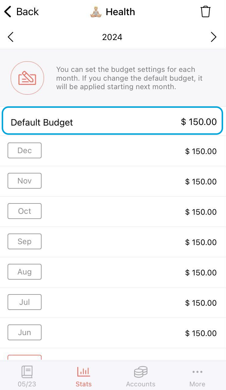How to set up/modify/delete a budget – Money Manager Help Center
