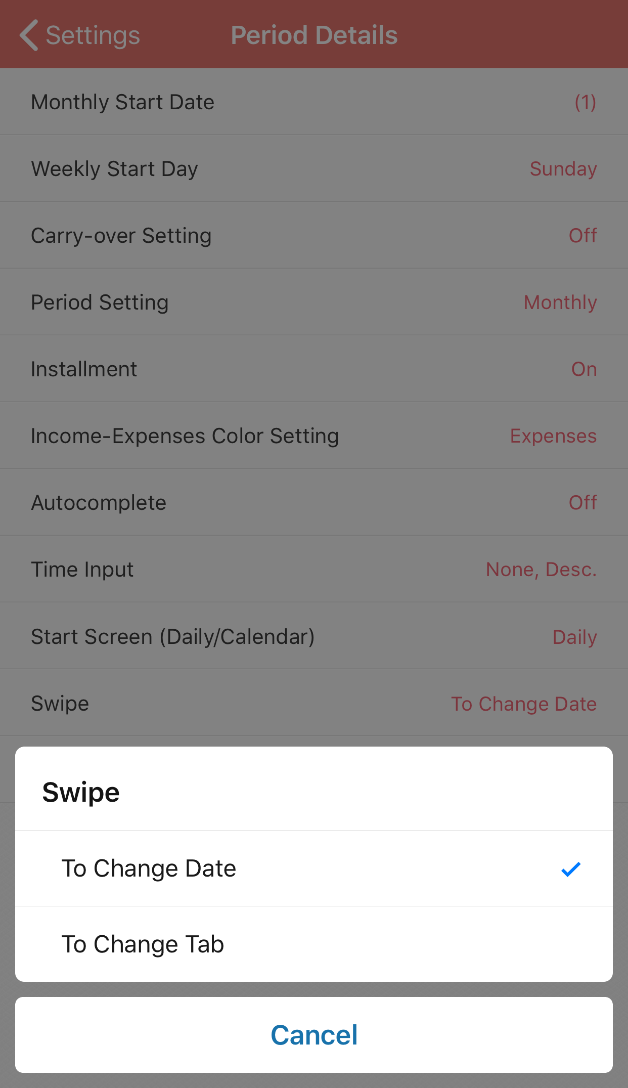 How to set up the swipe setting – Money Manager Help Center