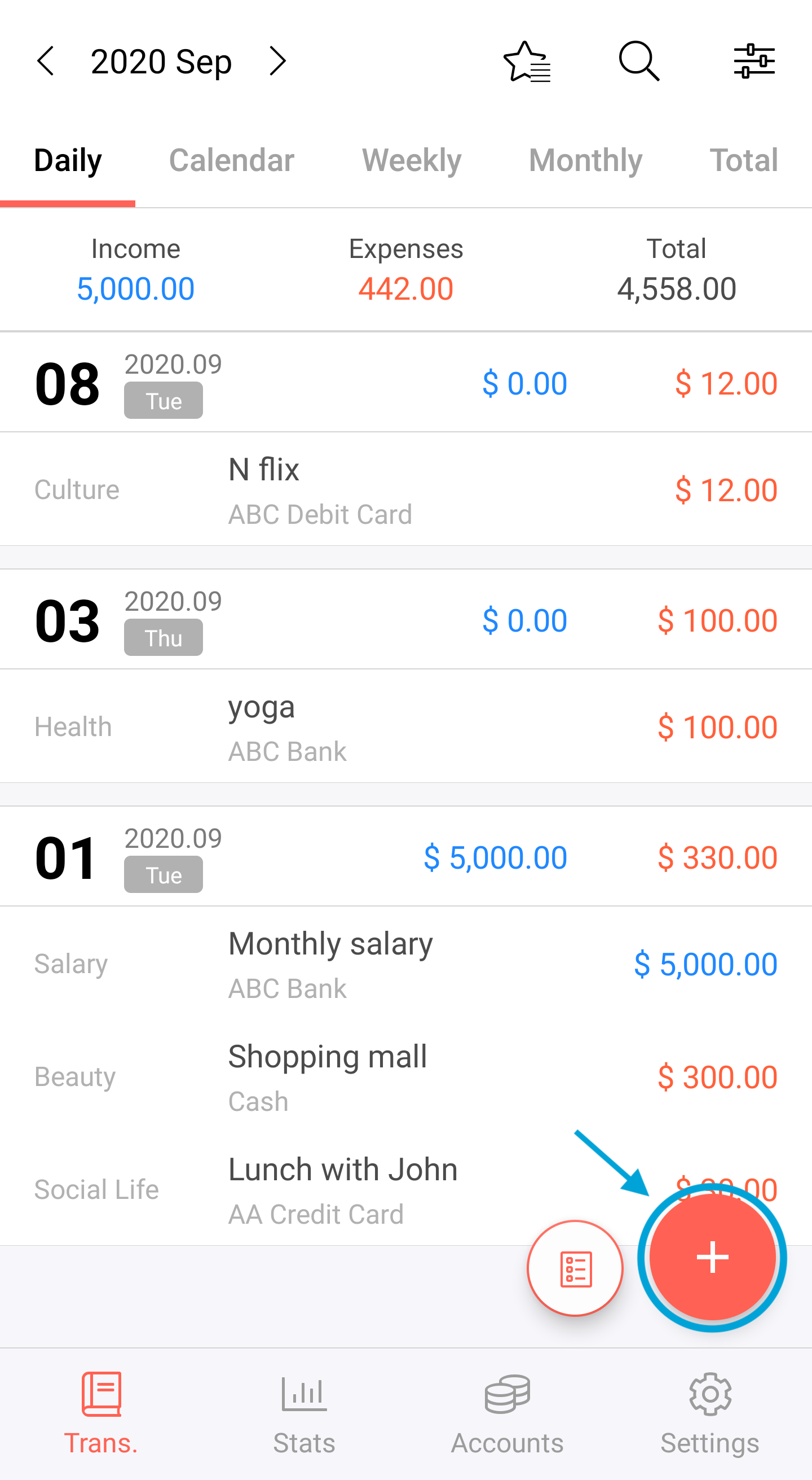How to add an income & expense – Money Manager Help Center